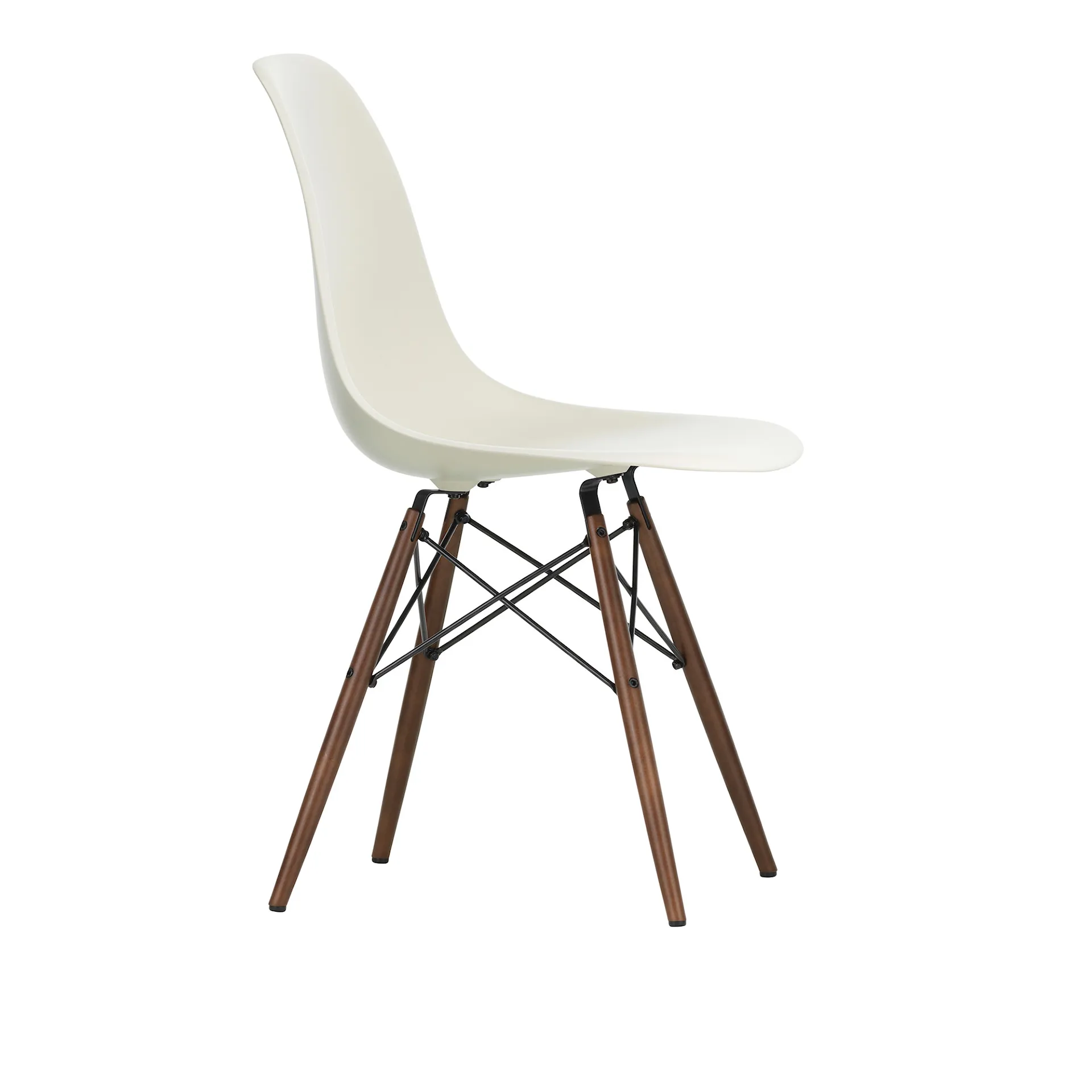 Kop Eames RE Plastic Chair DSW stol Dark Maple fran Vitra